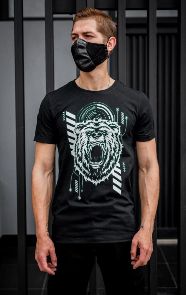 Bionic Bear T-shirt - Black - Industrias Roboto