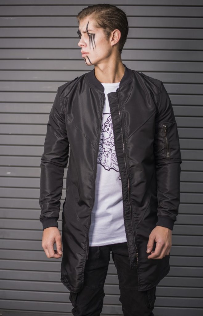 Long Bomber - Men - Black - Industrias Roboto